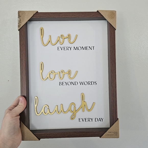 Hobby Lobby | Wall Decor | Hobby Lobby Farmhouse Gold Wall Decor Sign ...